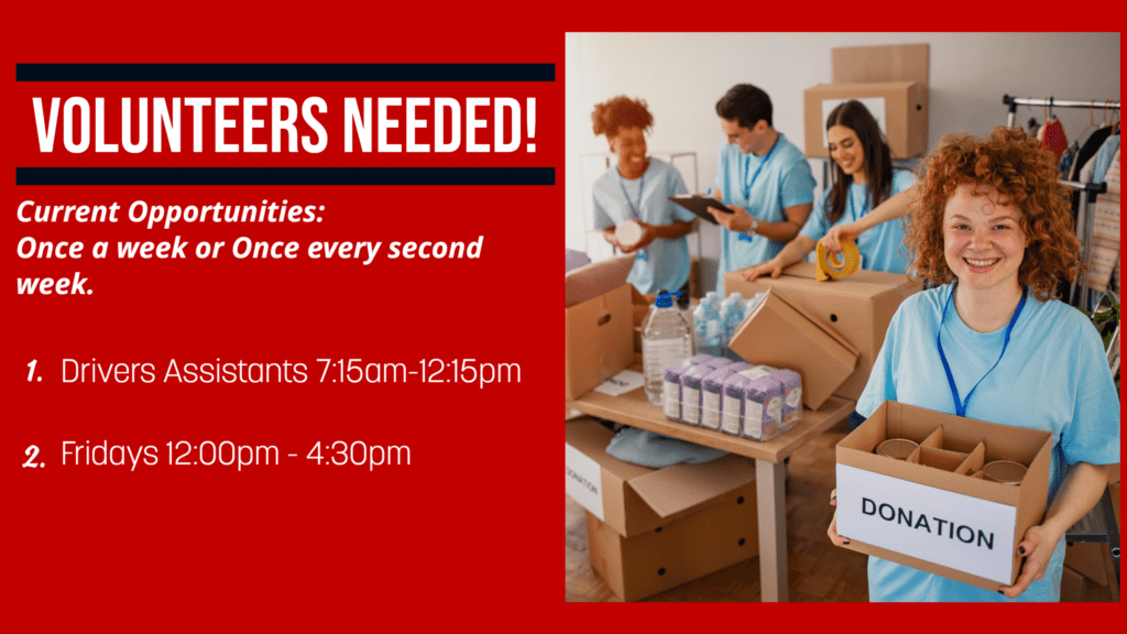 Become a Volunteer - Parkland Food Bank